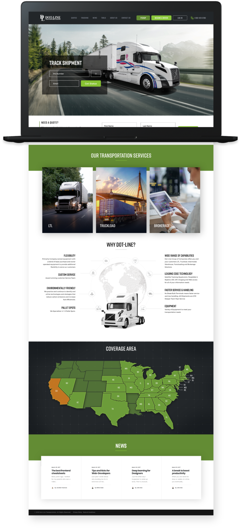 Dotline Transportation - House of Designers